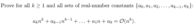 Solved Prove for all k≥1 and all sets of real-number | Chegg.com