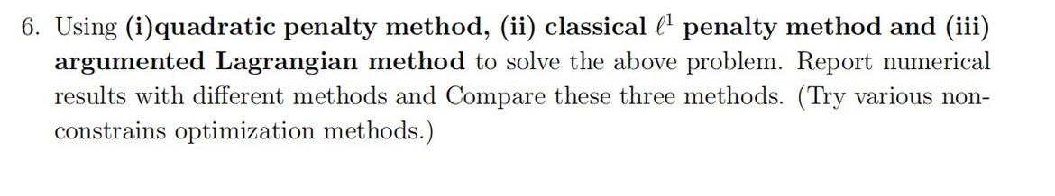 6 Using Iquadratic Penalty Method Ii Classical 