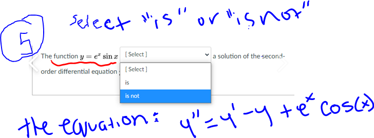 Solved select "is" or "is not " a solution of the second- | Chegg.com