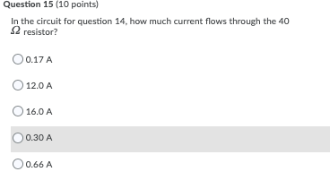 Solved Question 14 (10 points) R2 20 SRI 12.0v R4 42 80 All | Chegg.com