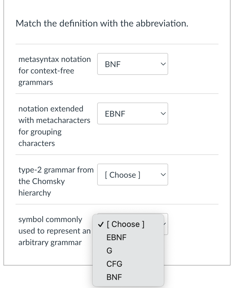 Solved Match the definition with the abbreviation. | Chegg.com