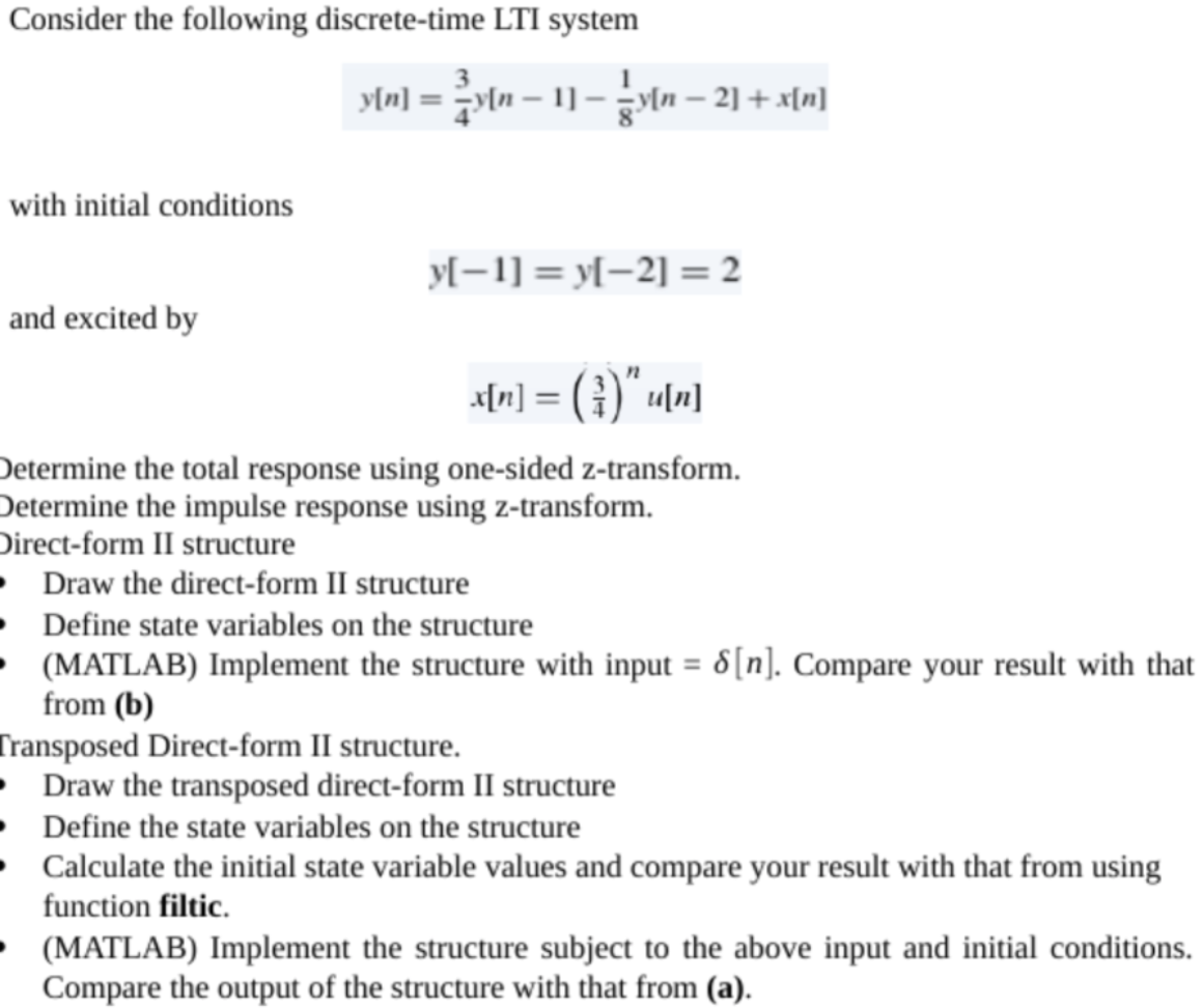 Solved Consider the following discrete-time LTI system y[n] | Chegg.com