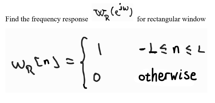 Solved رهانه) Find the frequency response for rectangular | Chegg.com