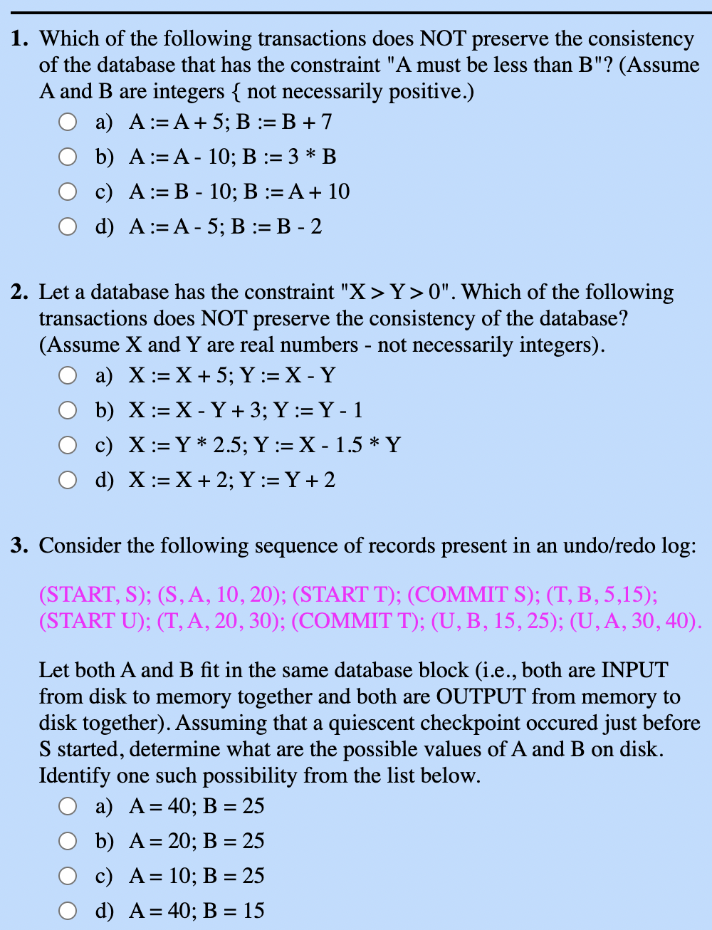 Solved 1. Which of the following transactions does NOT | Chegg.com