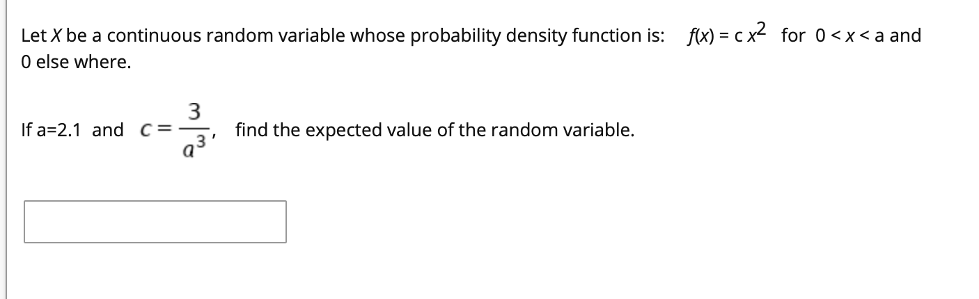 Solved The cumulative distribution function of X, the | Chegg.com