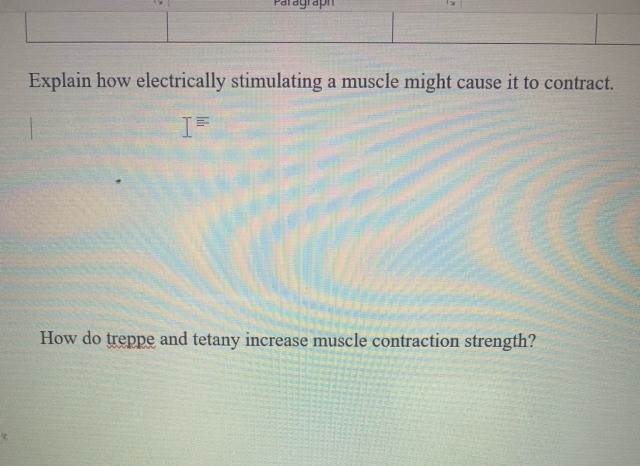 Solved Explain how electrically stimulating a muscle might | Chegg.com