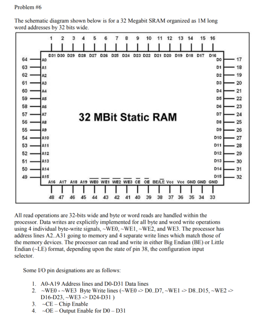 Solved Problem #6 The schematic diagram shown below is for a | Chegg.com