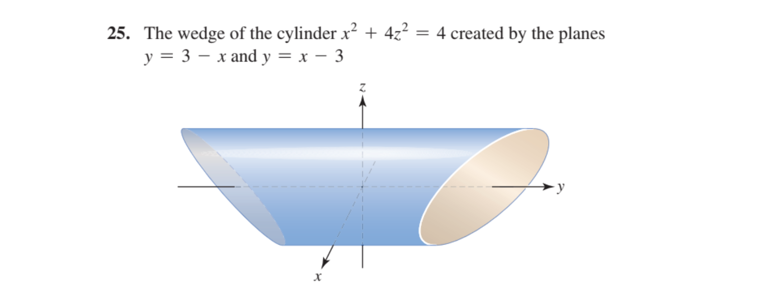 Solved 15–29. Volumes of solids Use a triple integral to | Chegg.com