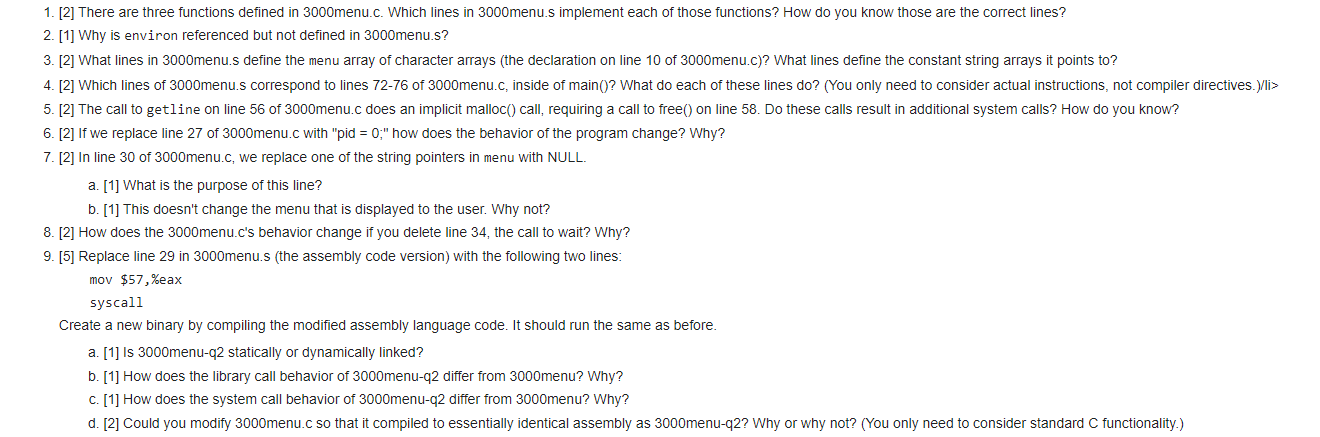 1. [2] There are three functions defined in 3000 | Chegg.com