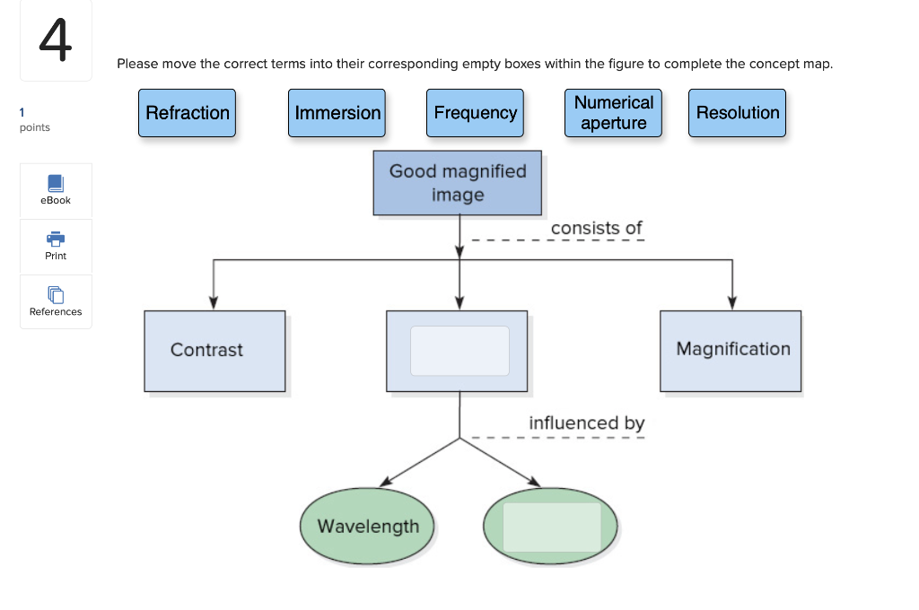 Solved 4 Please move the correct terms into their | Chegg.com
