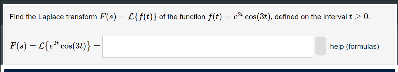 Solved Find the Laplace transform F(s)=L{f(t)} of the | Chegg.com