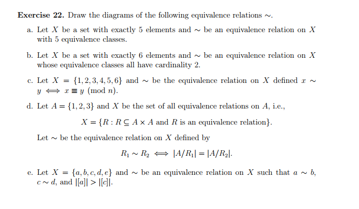 Solved Exercise 22. Draw the diagrams of the following | Chegg.com