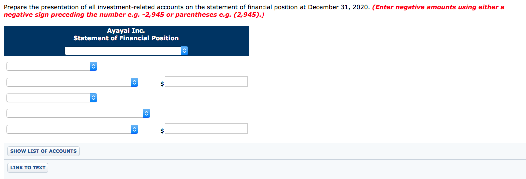Solved At December 31, 2020, the equity investments of | Chegg.com