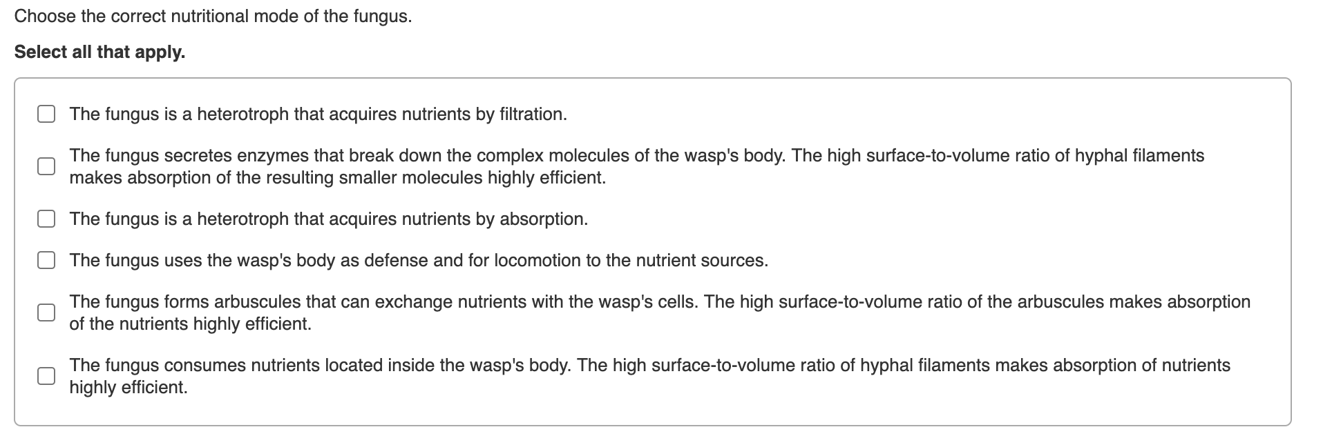 Solved This wasp is the unfortunate victim of an | Chegg.com