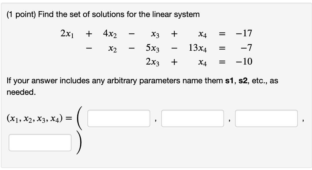 Solved Hi I need to find the set of solutions for the | Chegg.com