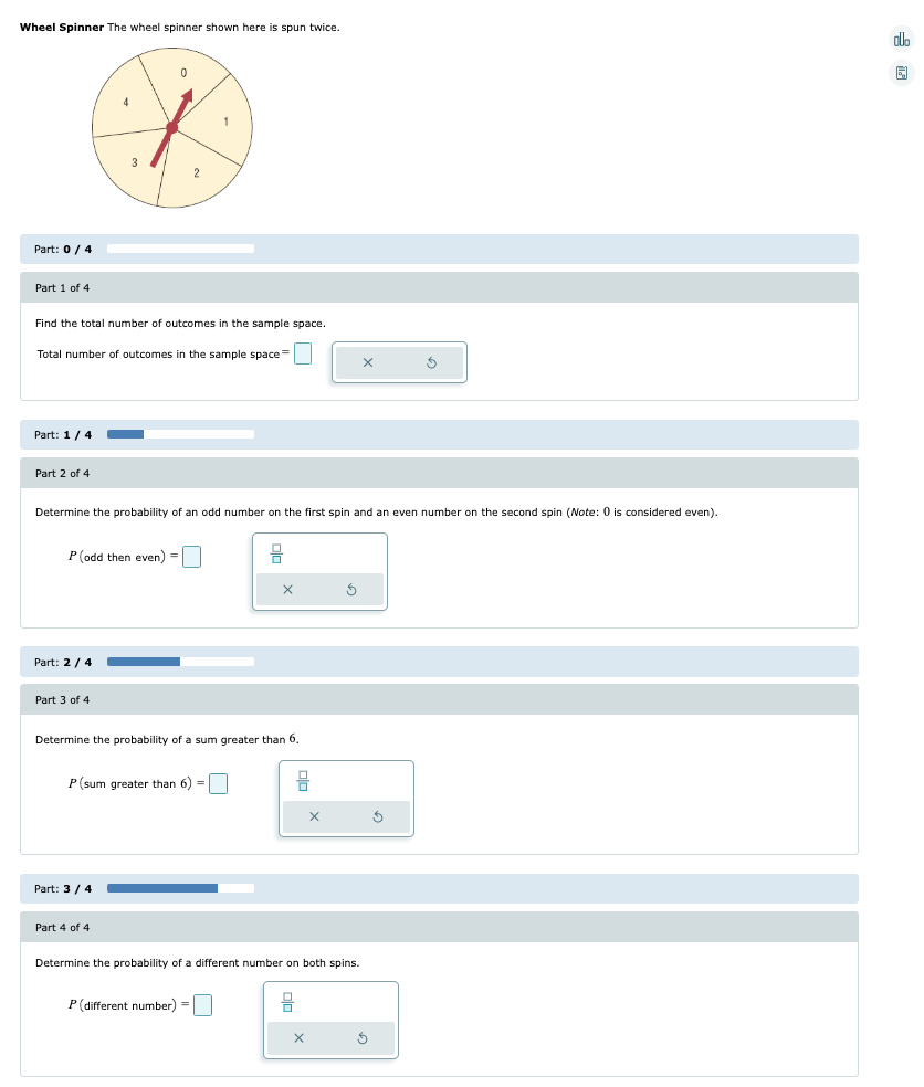 Solved Wheel Spinner The wheel spinner shown here is spun | Chegg.com