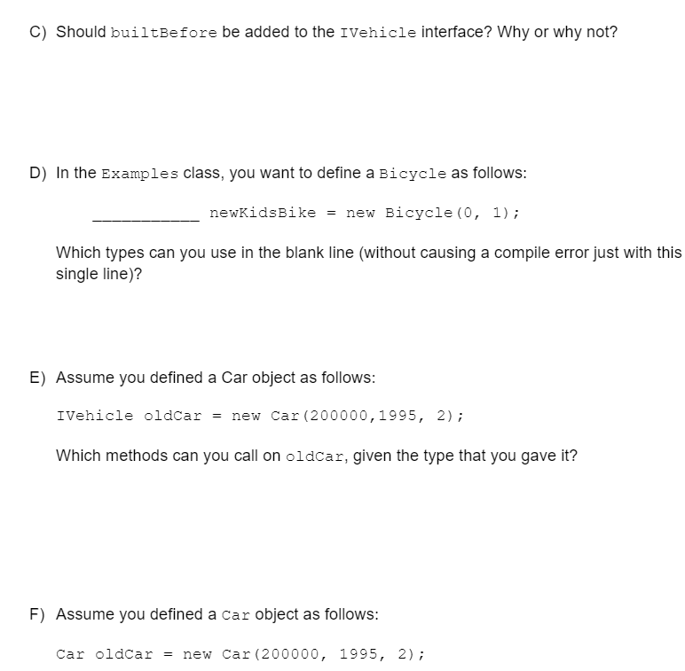 Solved 1) Consider the following UML class diagram: Answer | Chegg.com