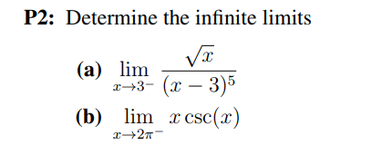 Solved P2: Determine the infinite | Chegg.com
