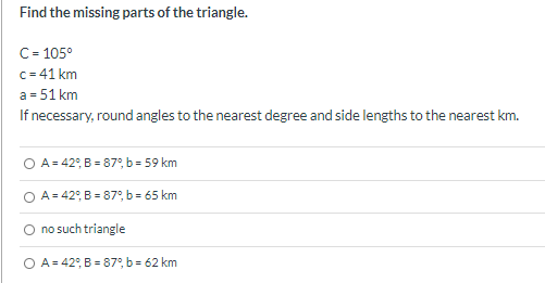 Solved Determine the number of triangles ABC possible with | Chegg.com