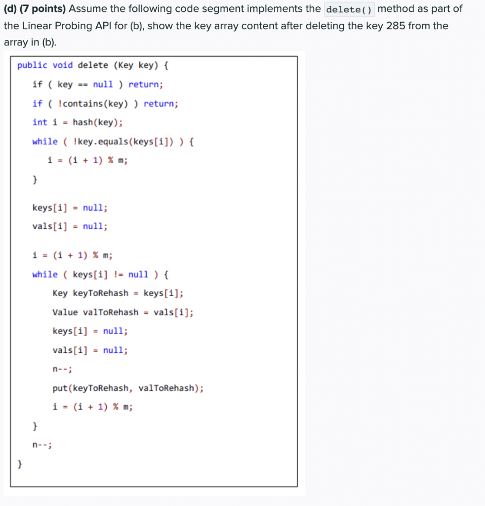 Solved The following keys will be inserted in sequence to a | Chegg.com