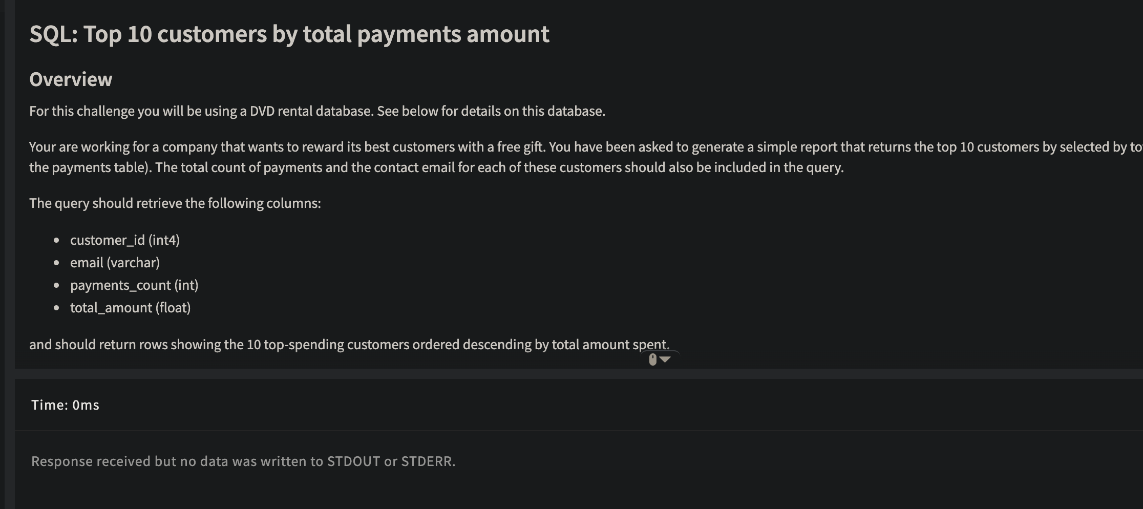 Solved SQL Top 10 Customers By Total Payments Amount Chegg