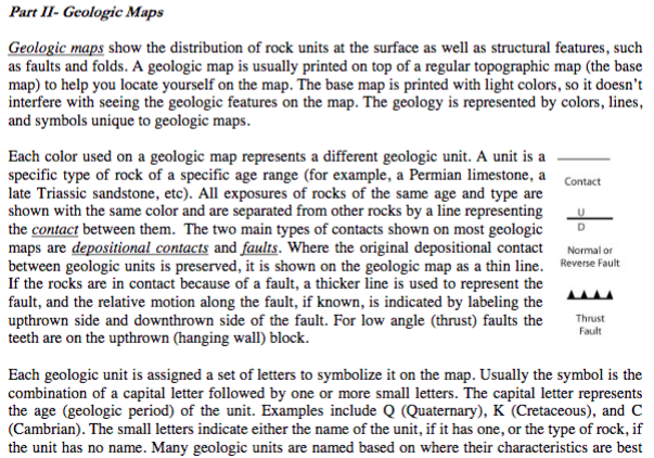 Solved Geologic maps show the distribution of rock units at | Chegg.com