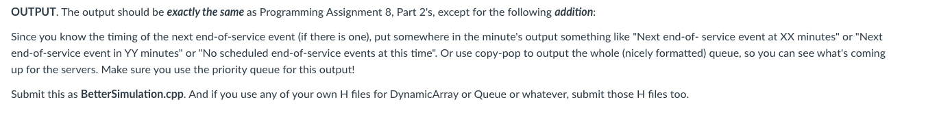 Solved Part 3, Bettersimulation.cpp (** If you didn't | Chegg.com