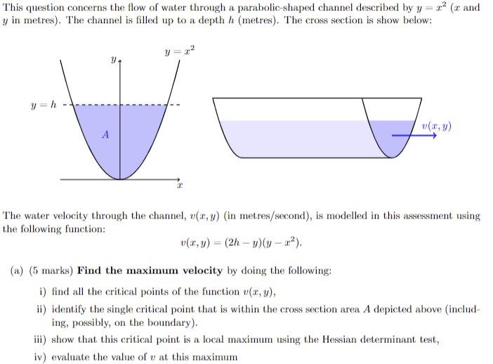 Solved This question concerns the flow of water through a | Chegg.com