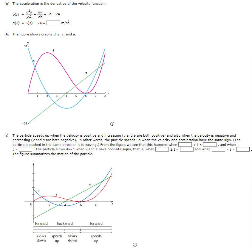 Solved (a) The velocity function is the derivative of the | Chegg.com