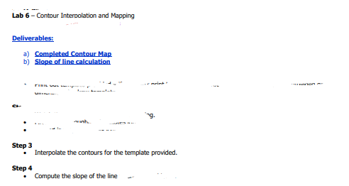 Solved Lab 6 - Contour Interpolation and Mapping | Chegg.com