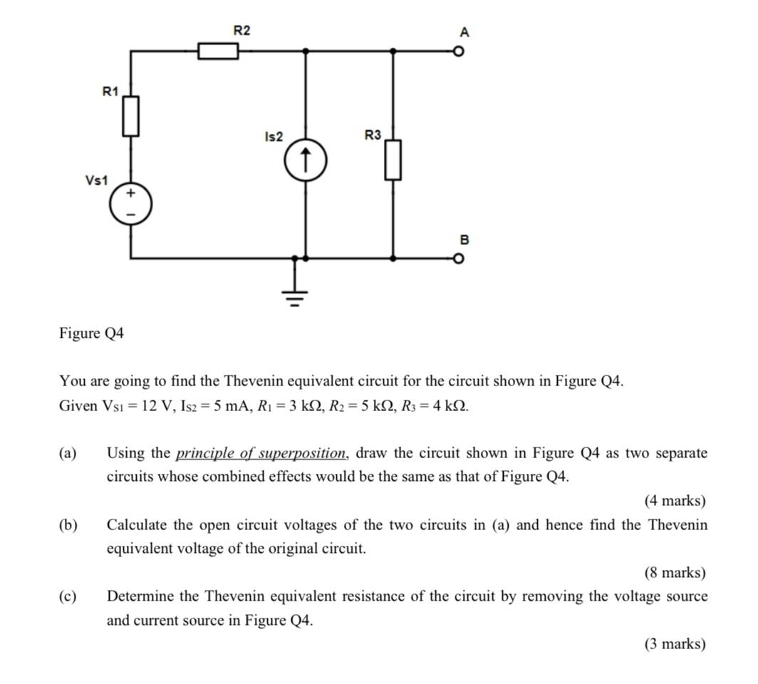 Solved R2 R1 Is 2 R3 1. Vs1 + Figure Q4 You are going to | Chegg.com