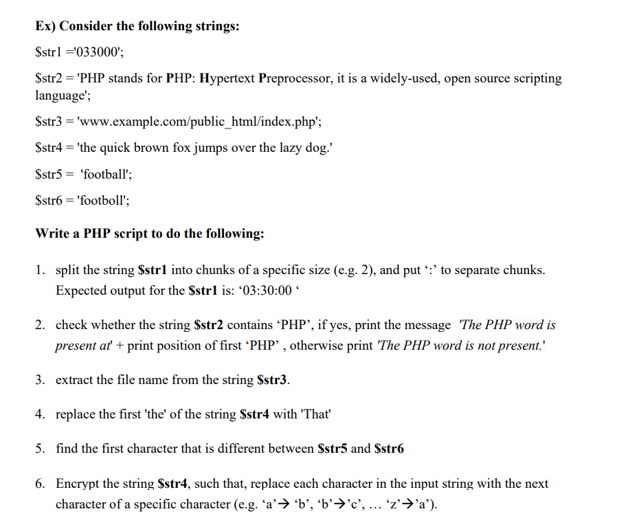 Solved I Need Your Help With Php Assignment I Think Each 