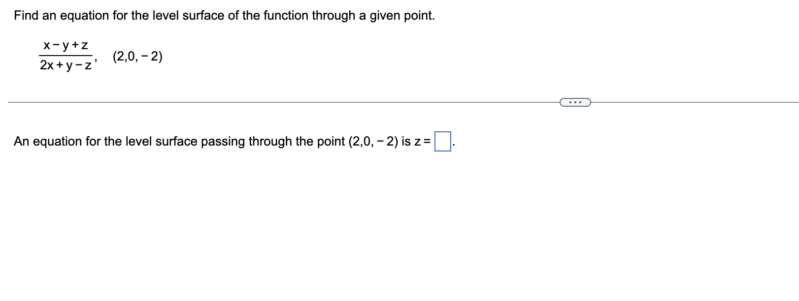 Solved Find an equation for the level surface of the | Chegg.com