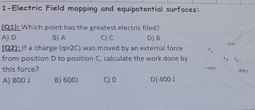 Solved 1 -Electric Field mapping and equipotential surfaces: | Chegg.com