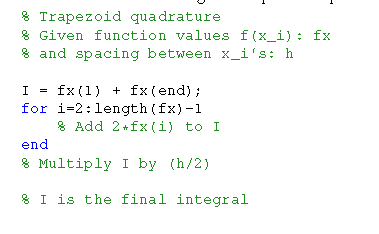 Solved = , Write a function function I MyTrapezoidQuad (fx, | Chegg.com