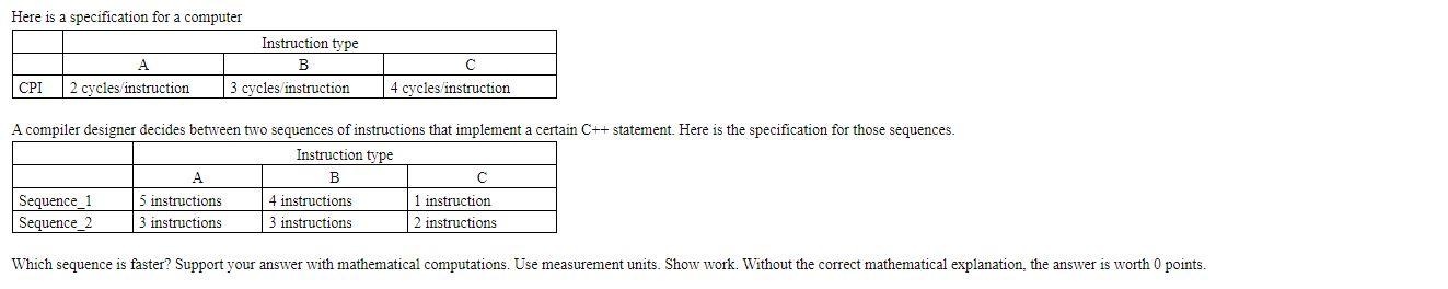 Solved For Some Program Dynamic Instruction Count Is 109