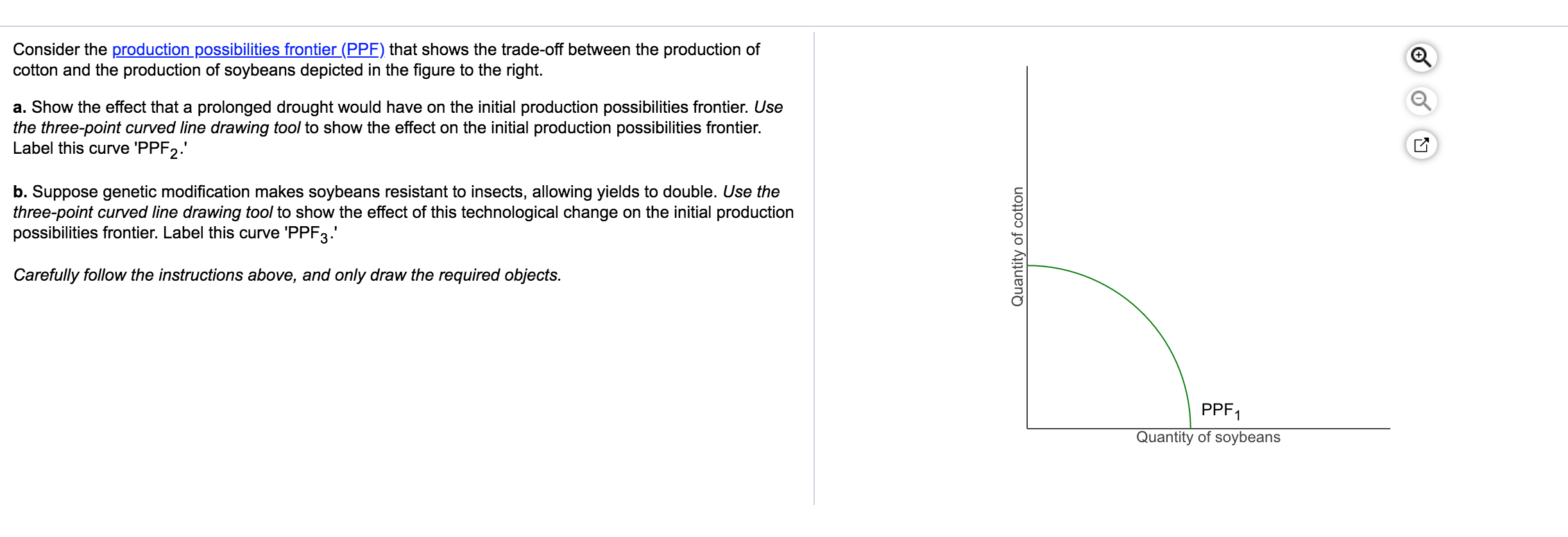 Solved Consider the production possibilities frontier (PPF) | Chegg.com Solved Consider the production possibilities frontier (PPF) | Chegg.com