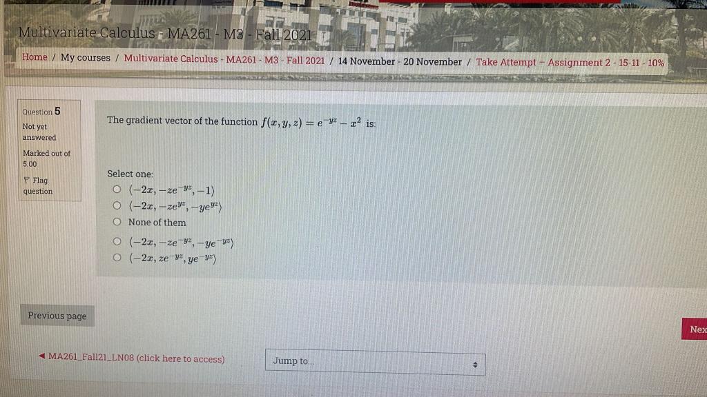 Solved Multivariate Calculus MA261 - M3 - Fall 2021 Home / | Chegg.com