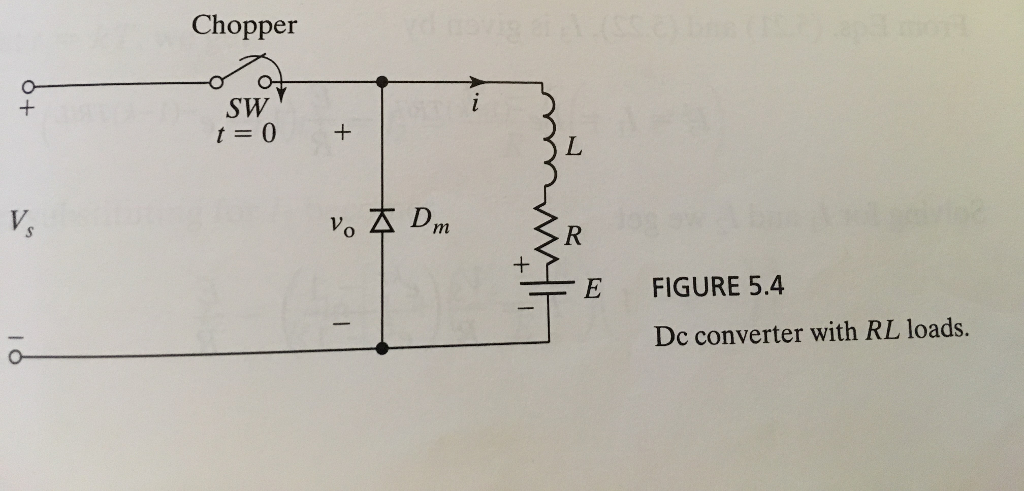 Solved An RL load as shown in the figure is controlled by a | Chegg.com