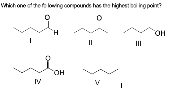 Solved Which one of the following compounds has the highest | Chegg.com