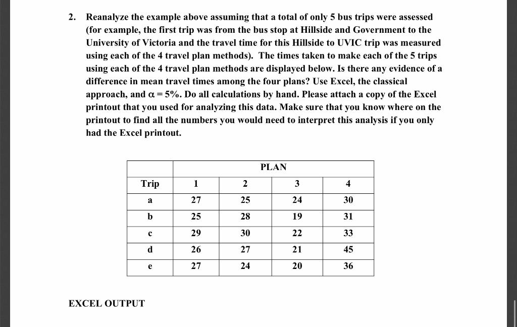 Solved 2. Reanalyze the example above assuming that a total | Chegg.com