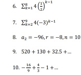Solved Find the sum of each series, if it exists. Write your | Chegg.com