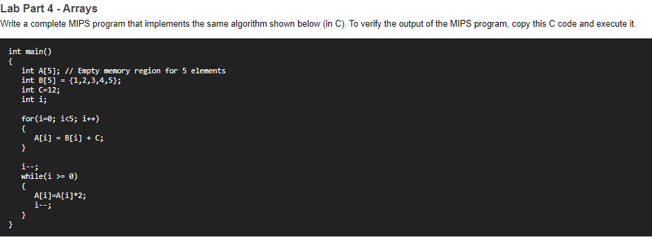 Solved Use this stub to develop, Please use MIPS # A Stub to | Chegg.com