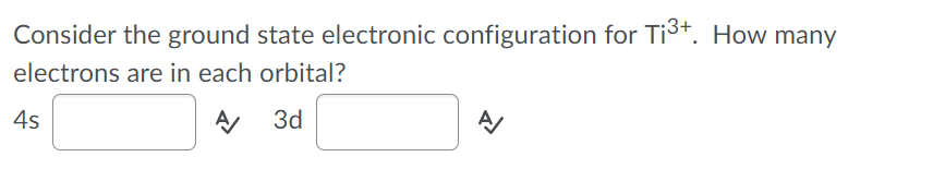 Solved Consider the ground state electronic configuration | Chegg.com