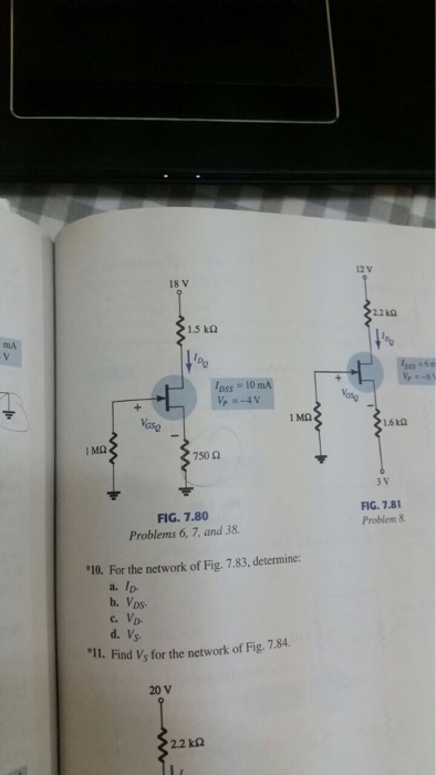 Solved For the network of Fig. 7.83, determine: a. I_D b. | Chegg.com