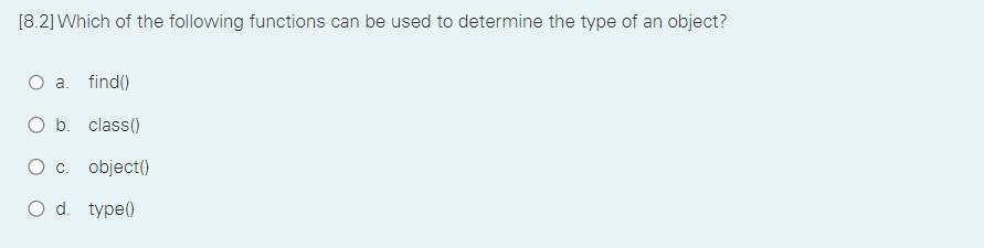 Solved [8.2] Which of the following functions can be used to | Chegg.com