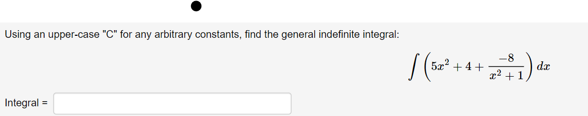 Solved Using an upper-case "C" ﻿for any arbitrary constants, | Chegg.com