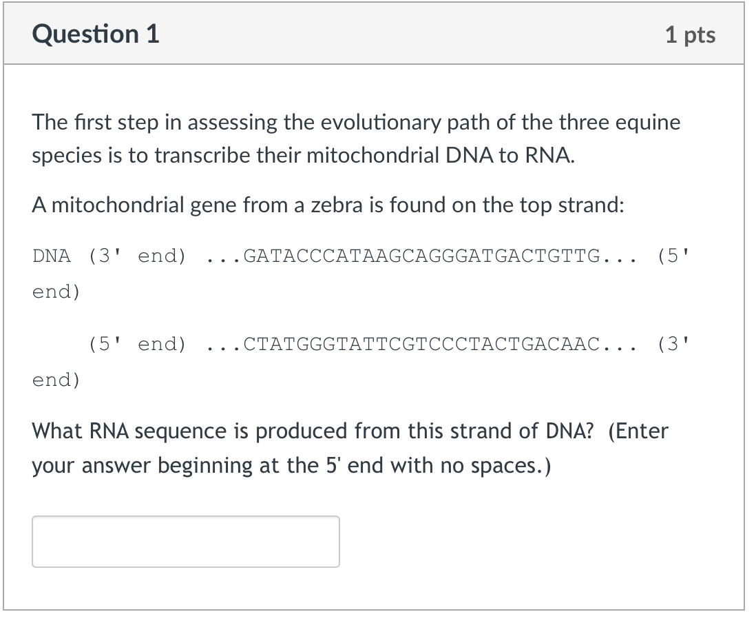 Solved Question 1 1 pts The first step in assessing the | Chegg.com