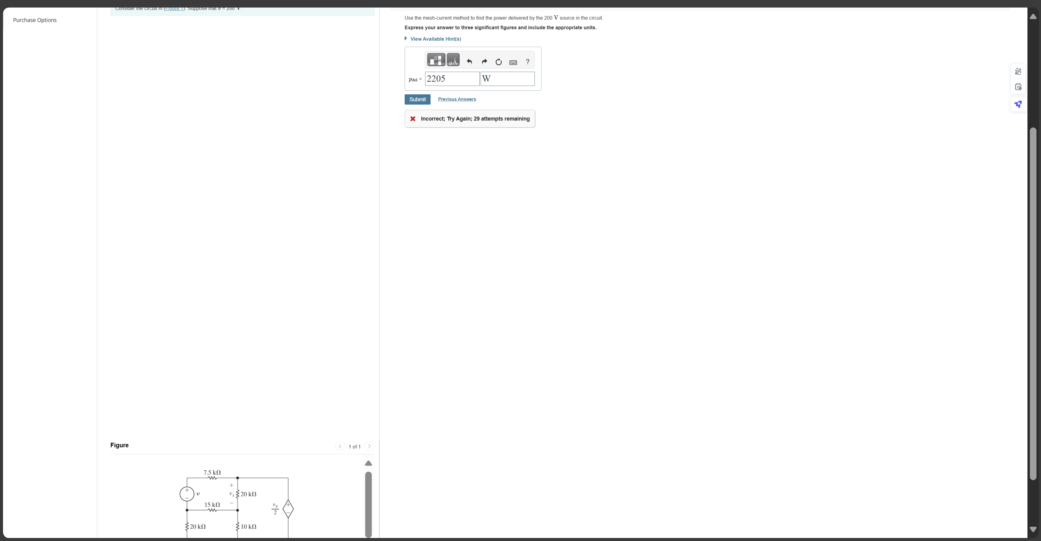 Solved Use the mesh-current method to find the power | Chegg.com