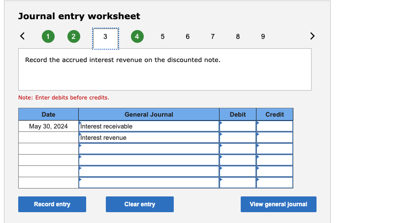 Solved Journal entry worksheet 1 2 3 4 5 6 To record the | Chegg.com